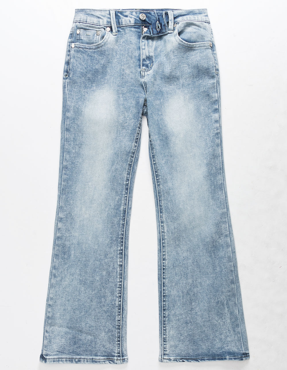 SCISSOR Crop Light Wash Girls Flare Jeans - LIGHT WASH | Tillys