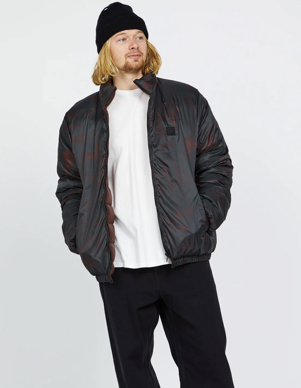 VOLCOM Walltzerd Mens Reversible Jacket - MAHOGANY | Tillys