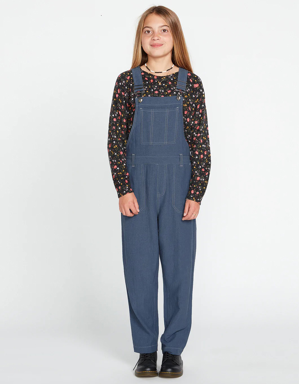 VOLCOM Sunday Strut Girls Overalls - BLUE | Tillys