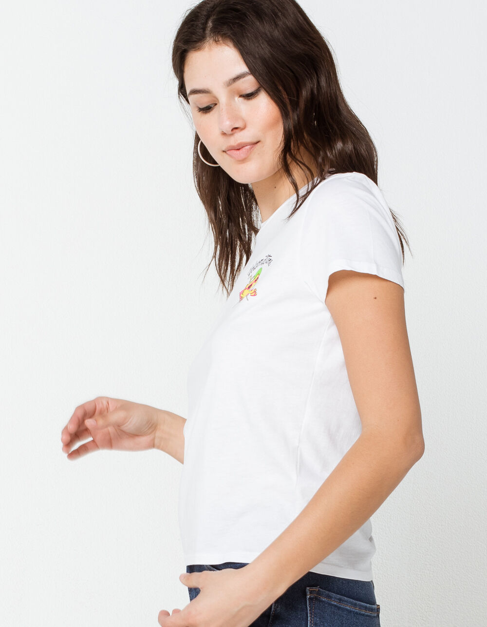 VOLCOM Stoked On Stone Womens Tee - WHITE | Tillys