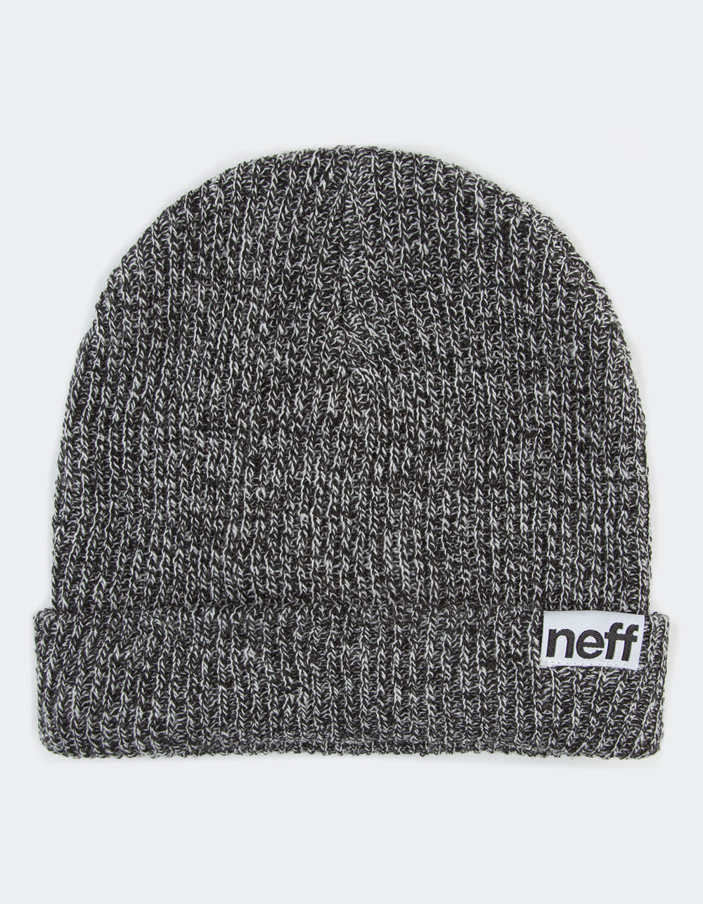 NEFF Heather Fold Beanie - BLKWH | Tillys
