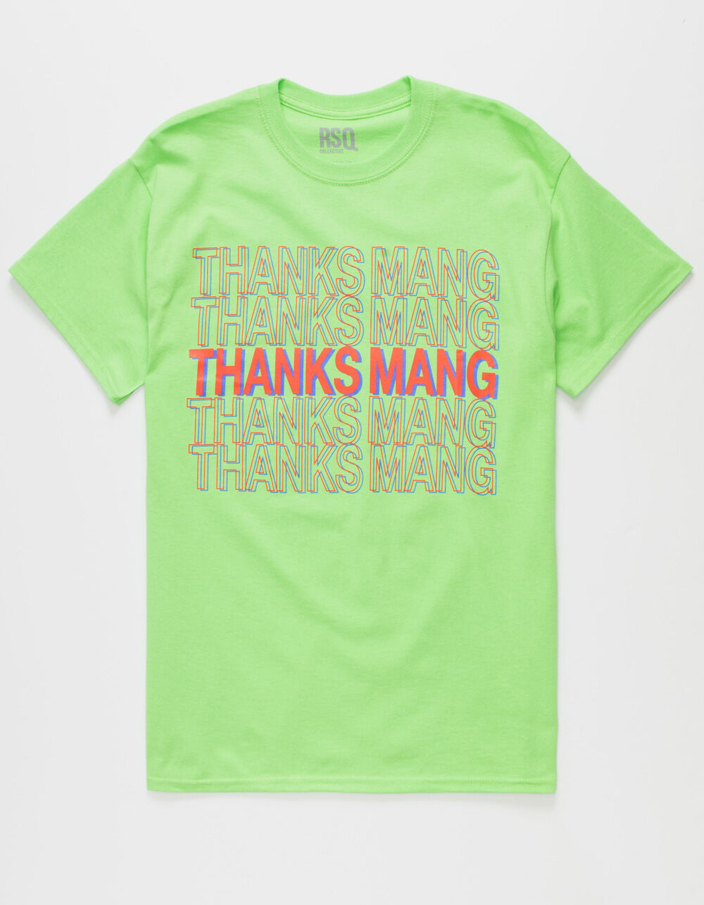 RSQ Thanks Mang Mens T-Shirt - LIME | Tillys