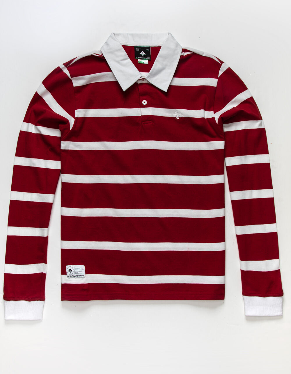 LRG Conversation Mens Rugby Shirt - RED | Tillys