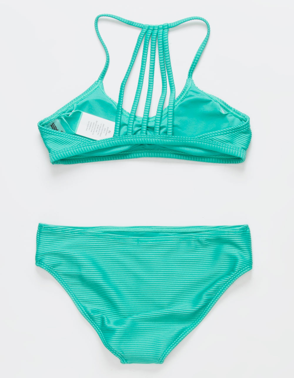 RSQ Girls Textured Strap Bralette Bikini Set - KELLY | Tillys