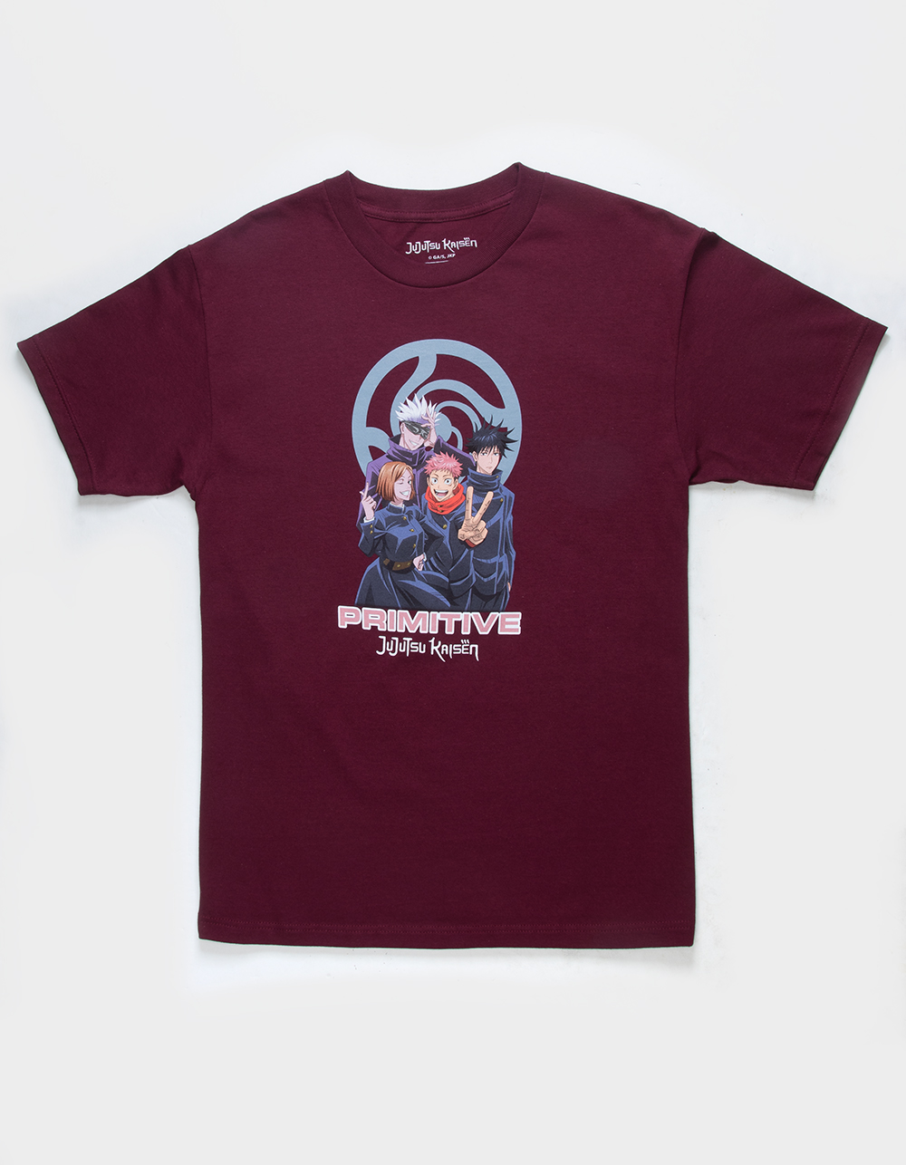 PRIMITIVE x Jujutsu Kaisen United Tee - BURGUNDY | Tillys