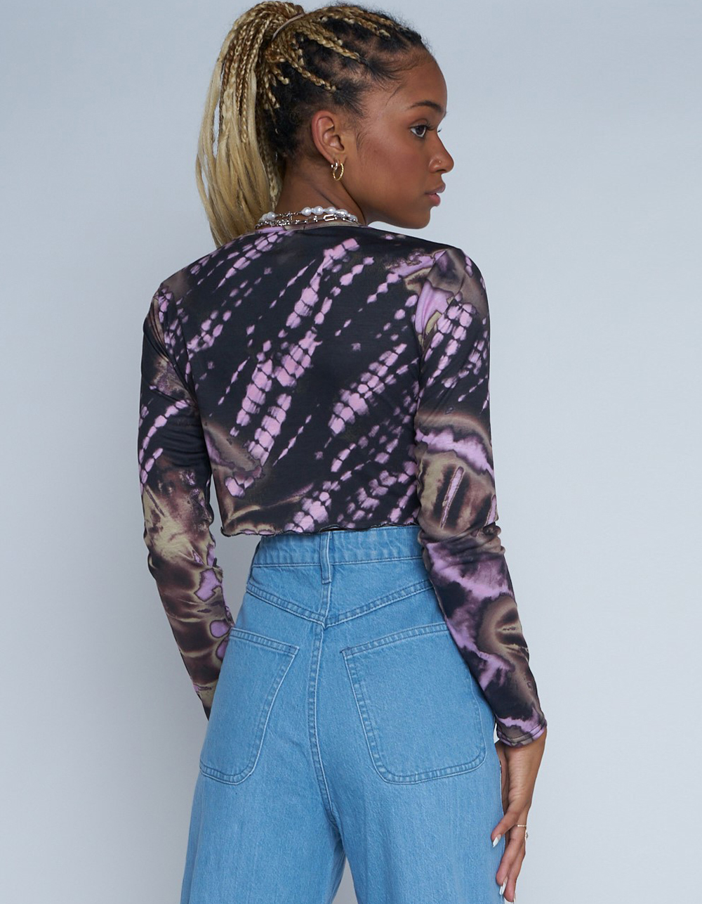 DAISY STREET Womens Tie Dye Crop Top - MULTI | Tillys