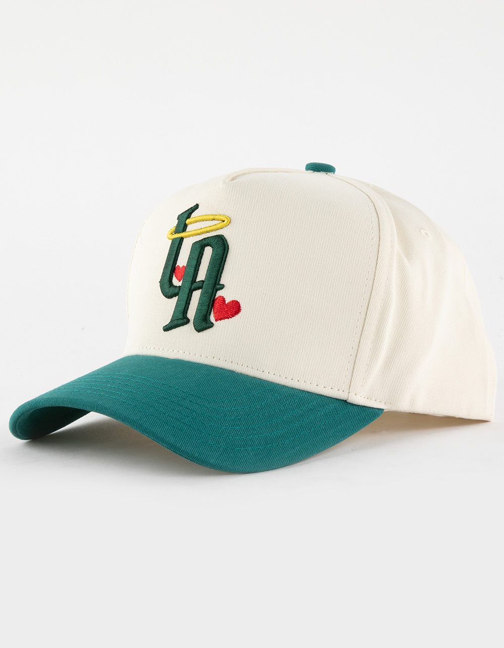 LA Hearts & Halo Snapback Hat - GREEN/WHITE | Tillys