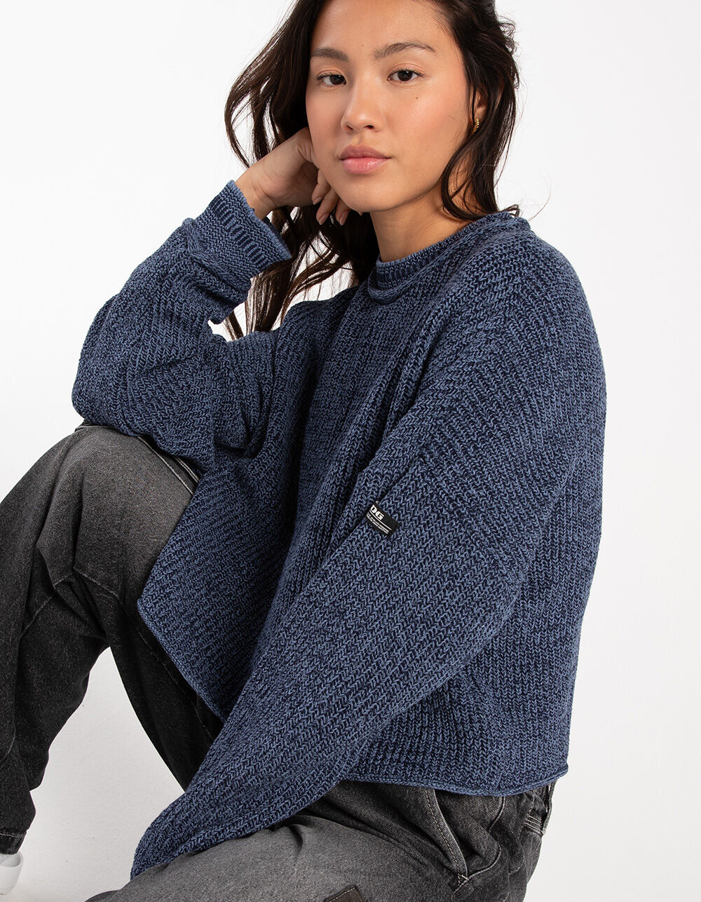 BDG Urban Outfitters Twist Slouch Womens Sweater - BLUE | Tillys