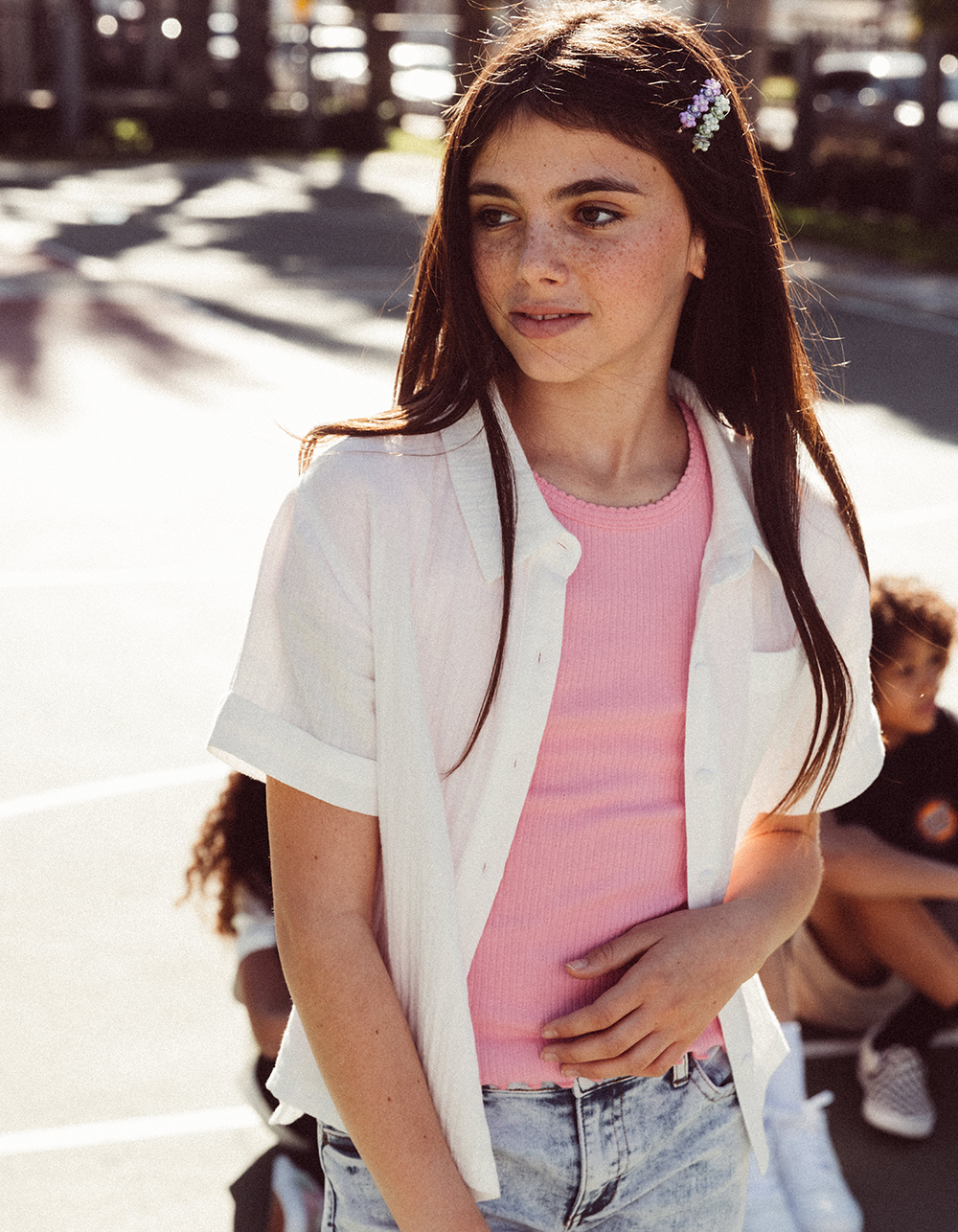 RSQ Girls Camp Shirt - WHITE | Tillys