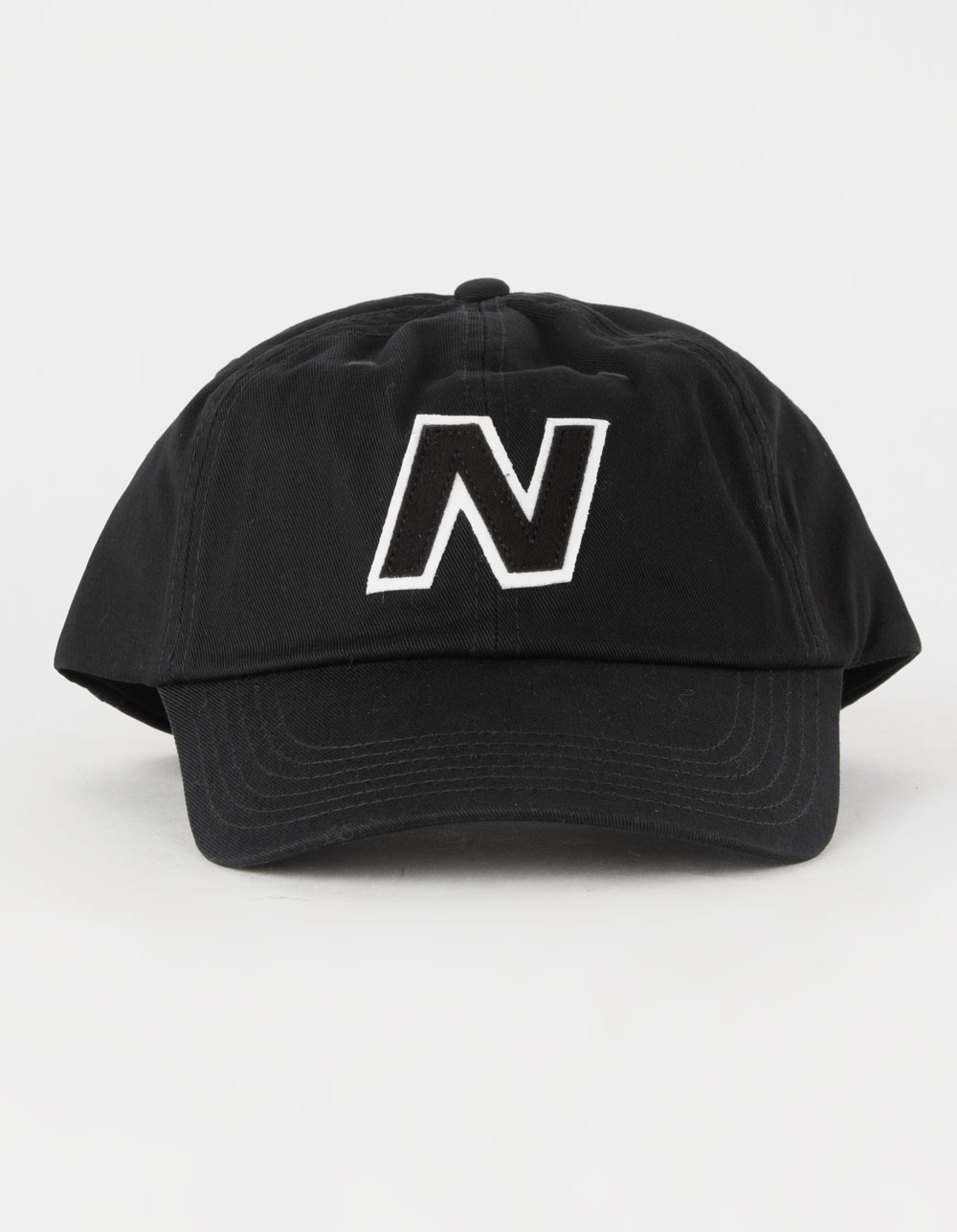 NEW BALANCE 6-Panel Block N Snapback Hat - BLACK | Tillys