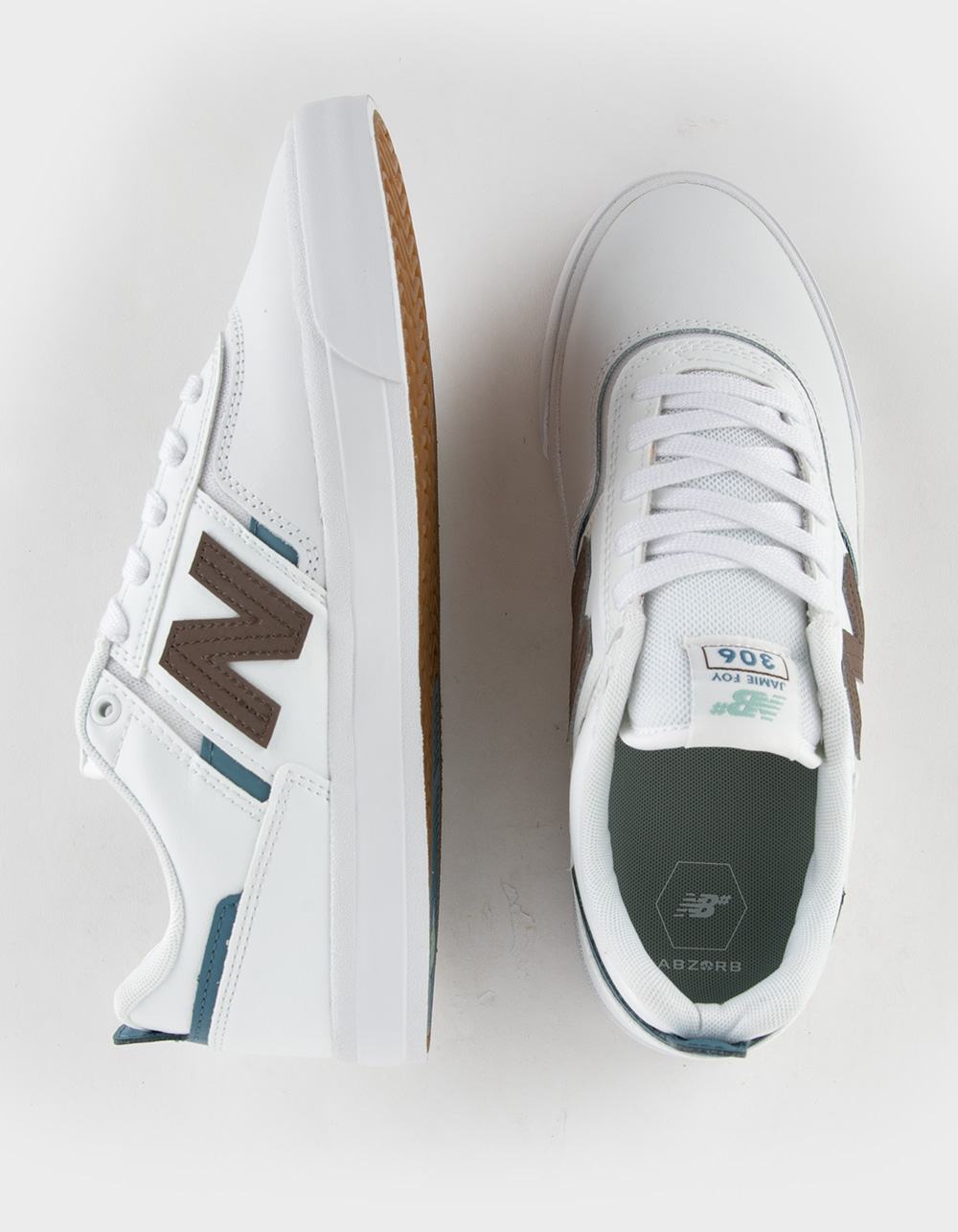 NEW BALANCE Numeric Jamie Foy 306 Mens Shoes - white brown | Tillys