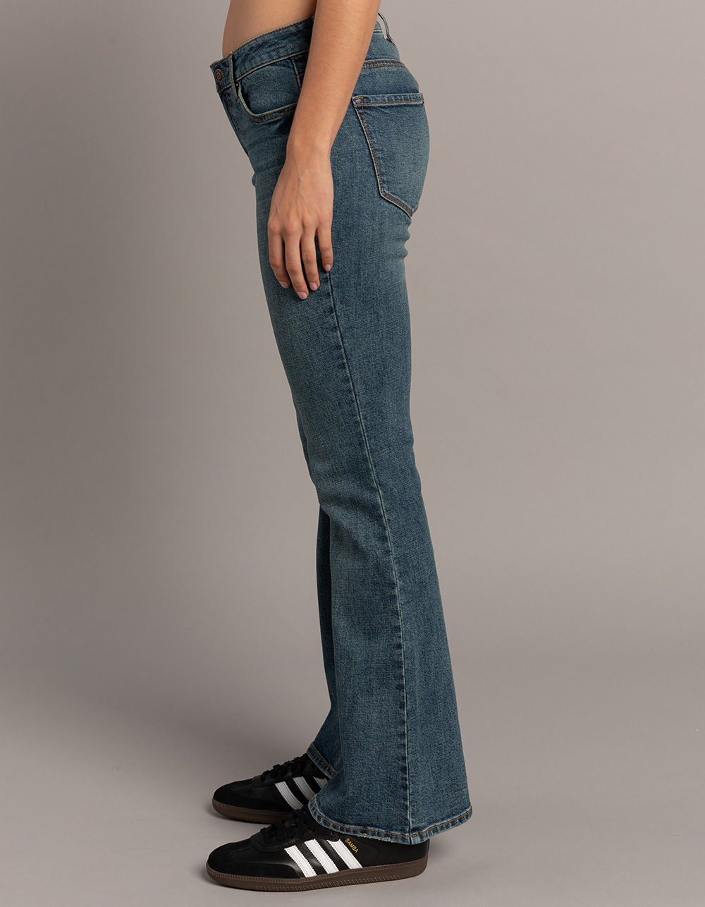 RSQ Womens Low Rise Flare Jeans - MEDIUM WASH | Tillys