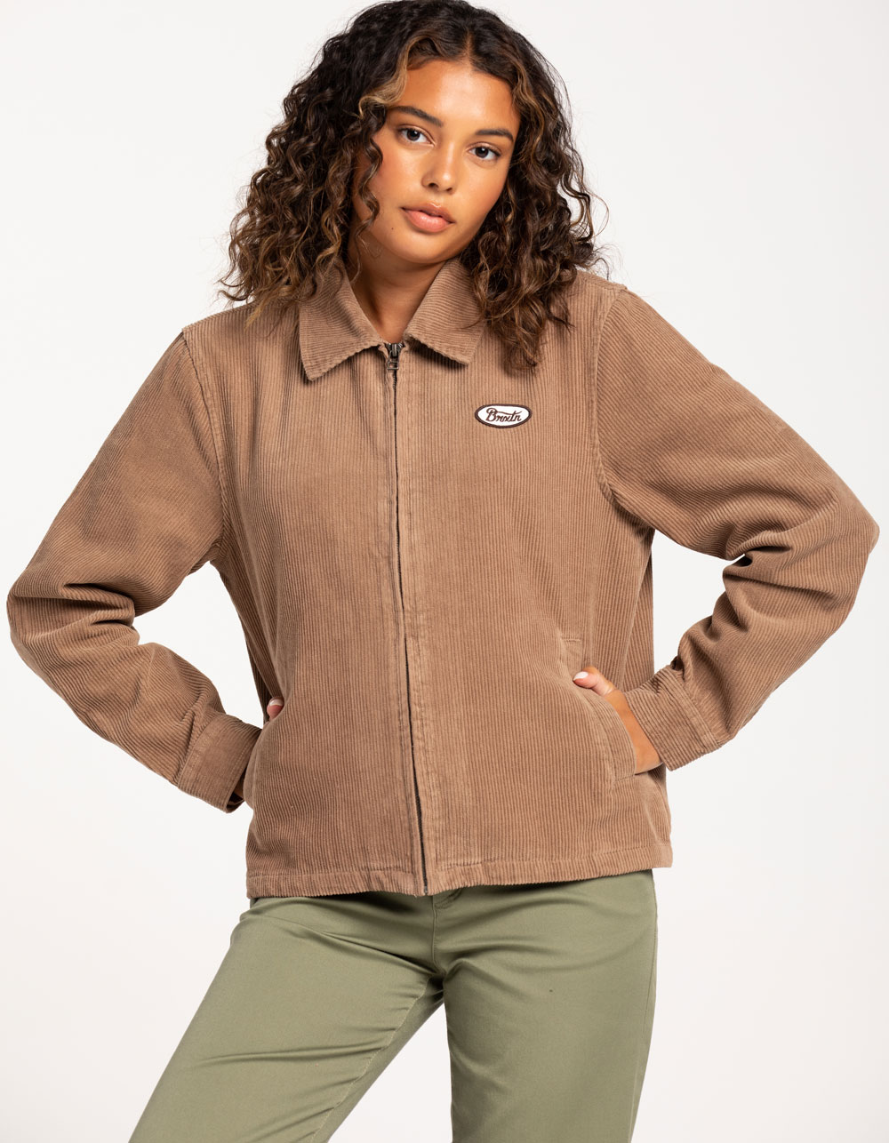 BRIXTON Utopia Womens Cord Jacket - TWINE | Tillys