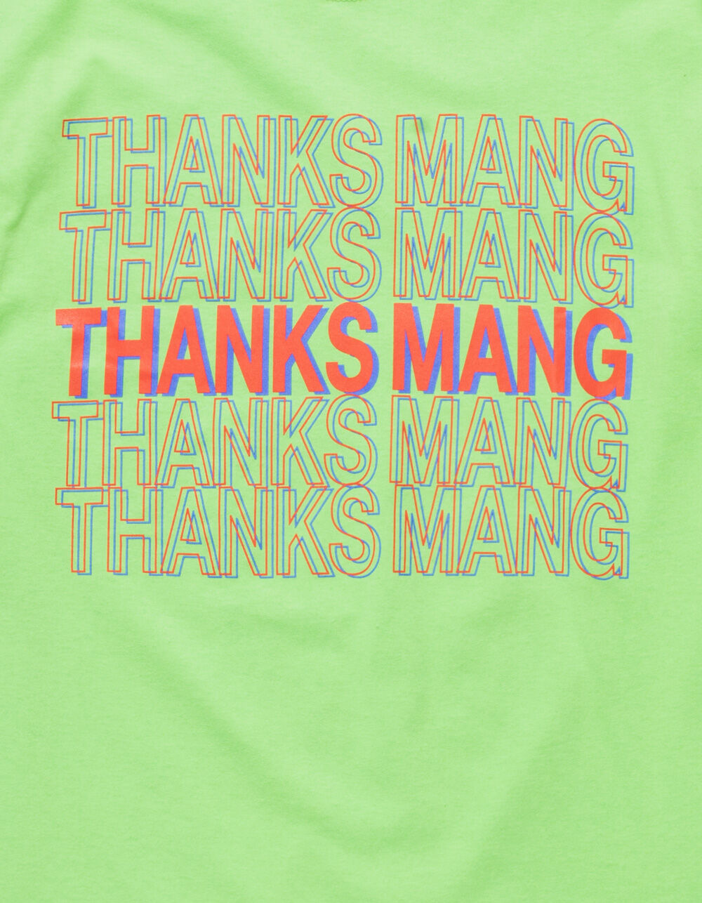 RSQ Thanks Mang Mens T-Shirt - LIME | Tillys