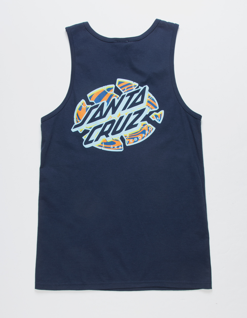 SANTA CRUZ Wave Broken Dot Mens Tank Top - NAVY | Tillys