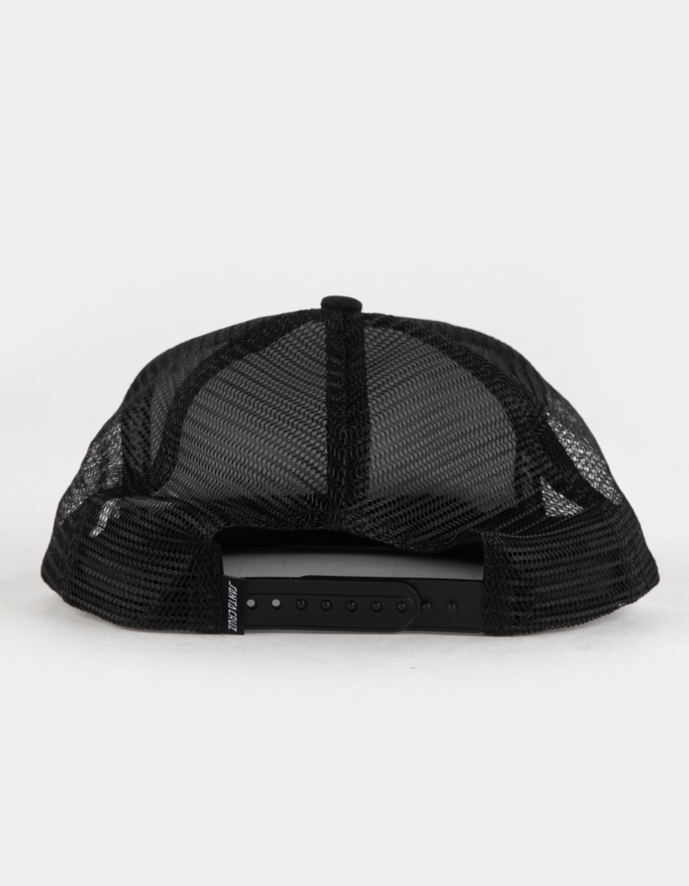 SANTA CRUZ Slasher Hand Mens Mesh Trucker Hat - BLACK | Tillys