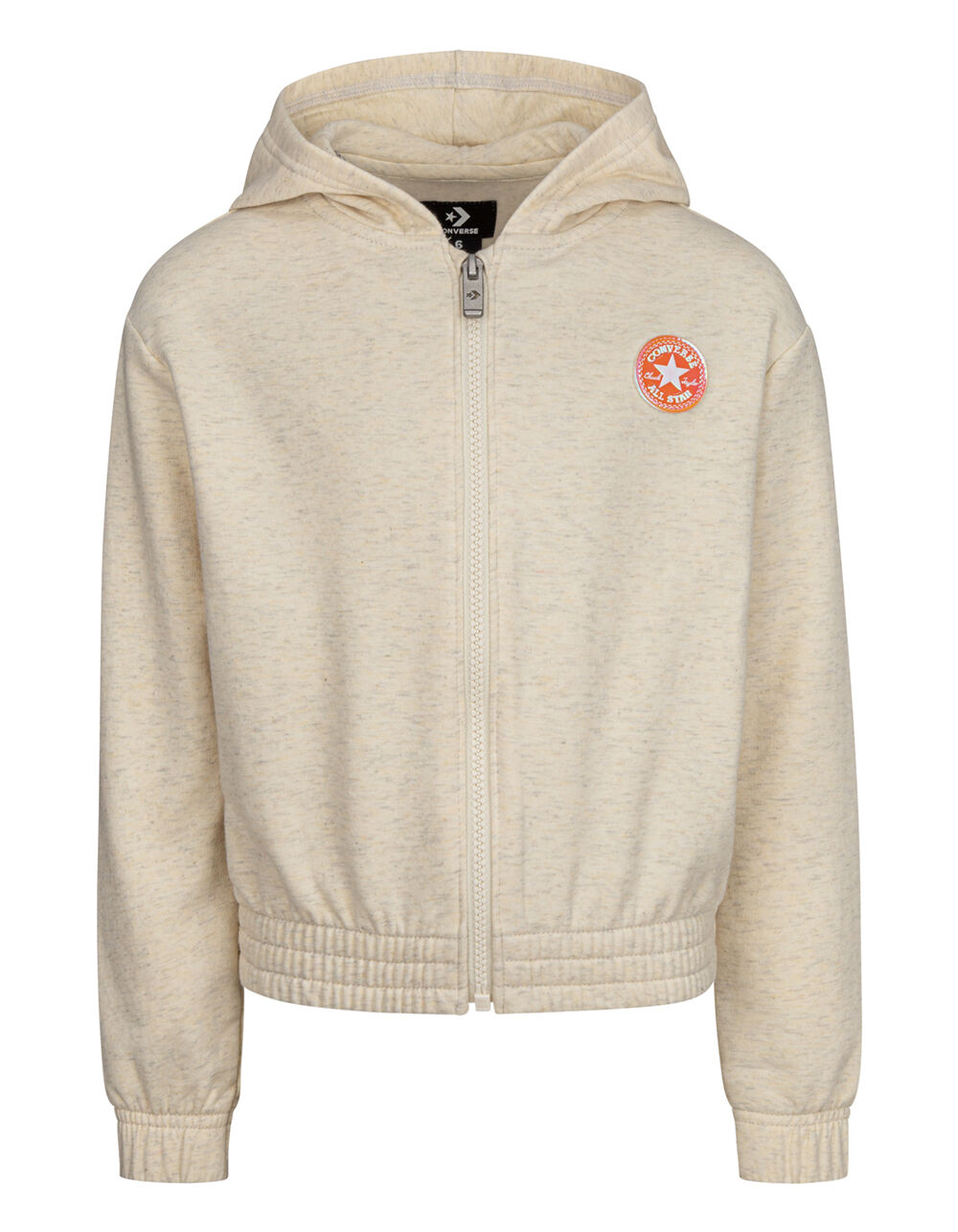 CONVERSE Girls Zipper Hoodie - CREAM COMBO | Tillys