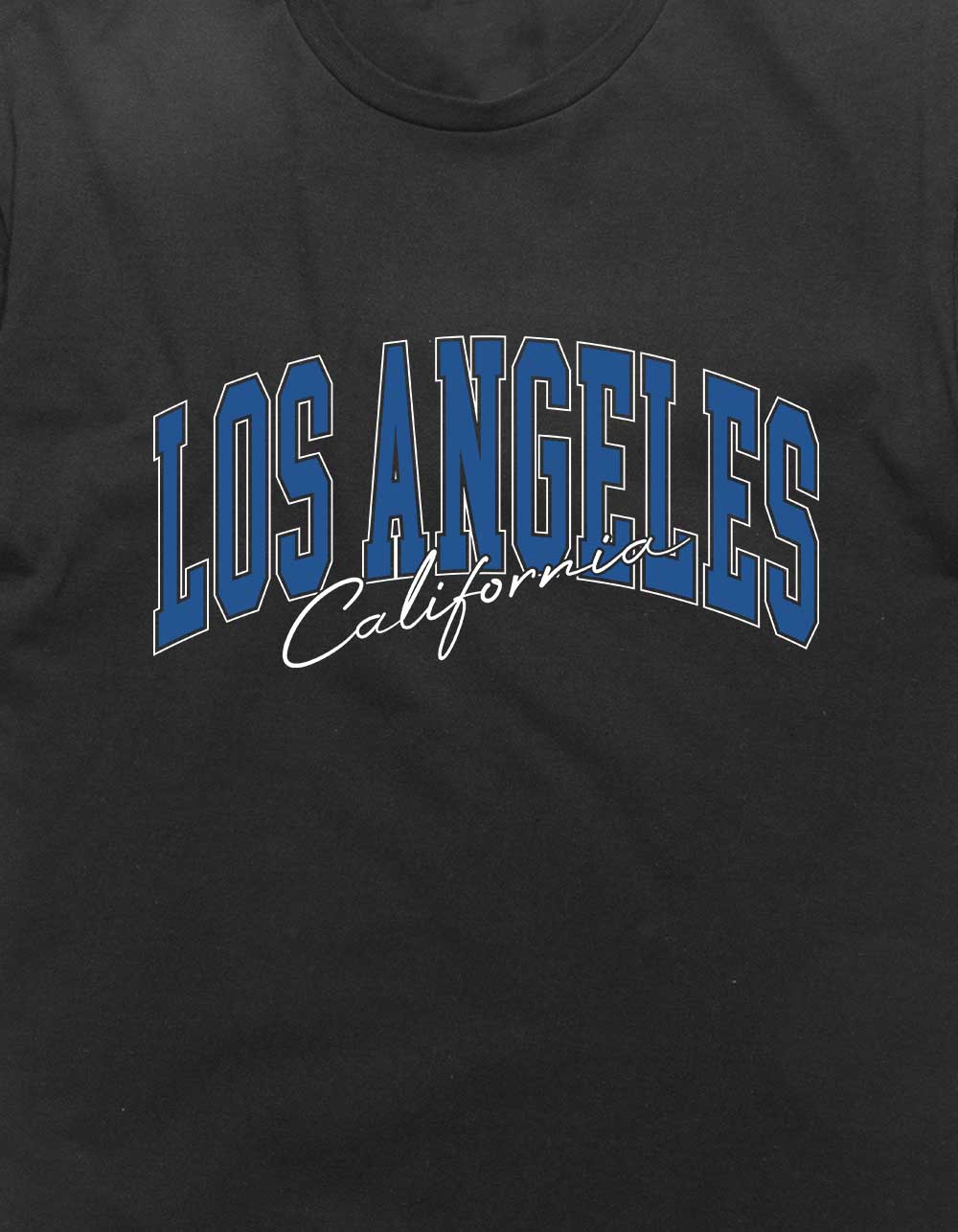 LOS ANGELES California Script Unisex Tee - BLACK | Tillys