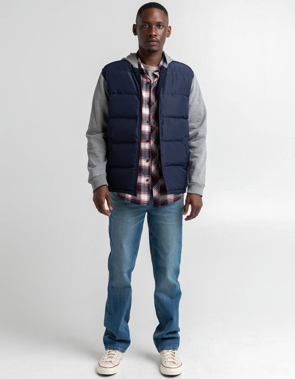 RSQ Mens 2Fer Puffer Jacket - NAVY | Tillys