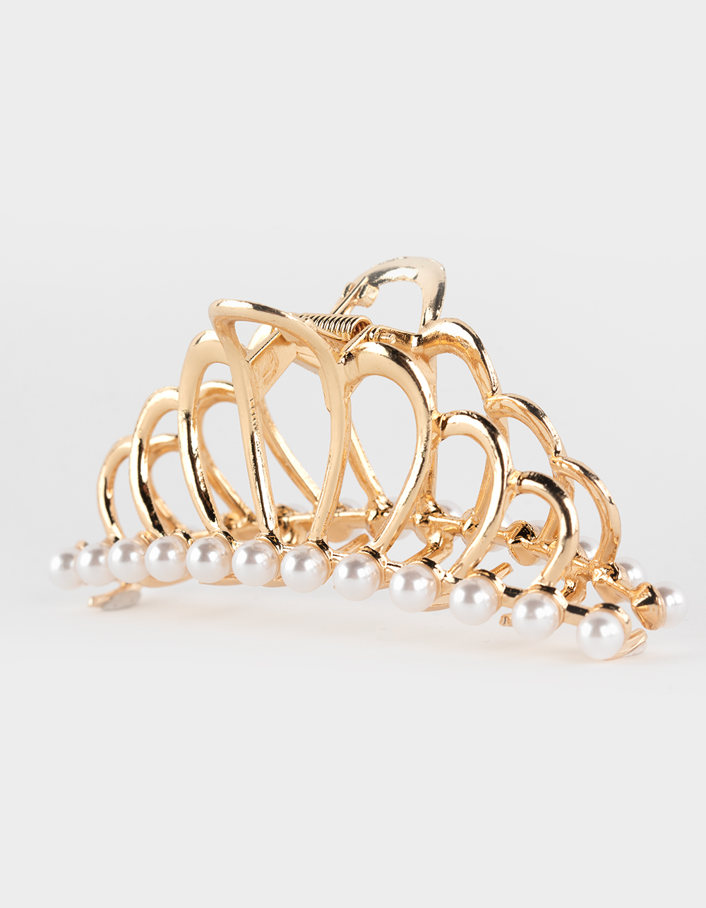 FULL TILT Metal Pearl Shell Clip - GOLD | Tillys