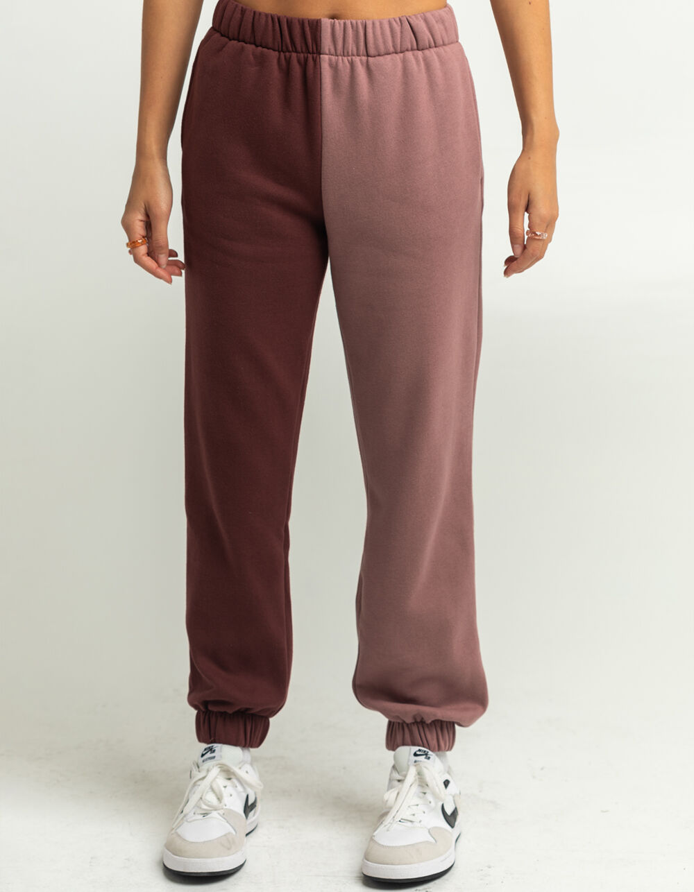 FULL TILT Two Tone Womens Sweatpants - BRWCO - J6055-AZU-T
