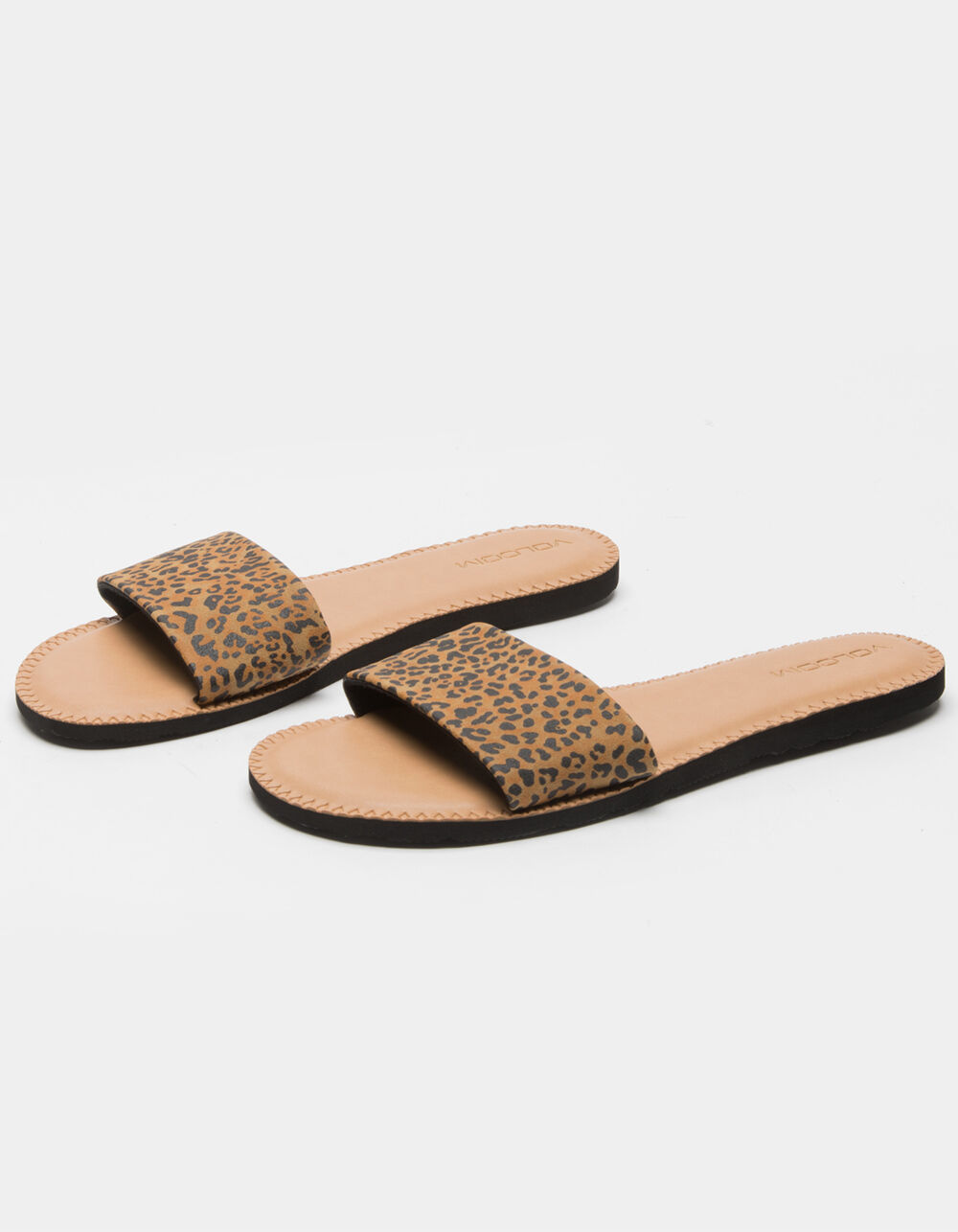 VOLCOM Simple Slide Womens Leopard Sandals - LEOPARD | Tillys