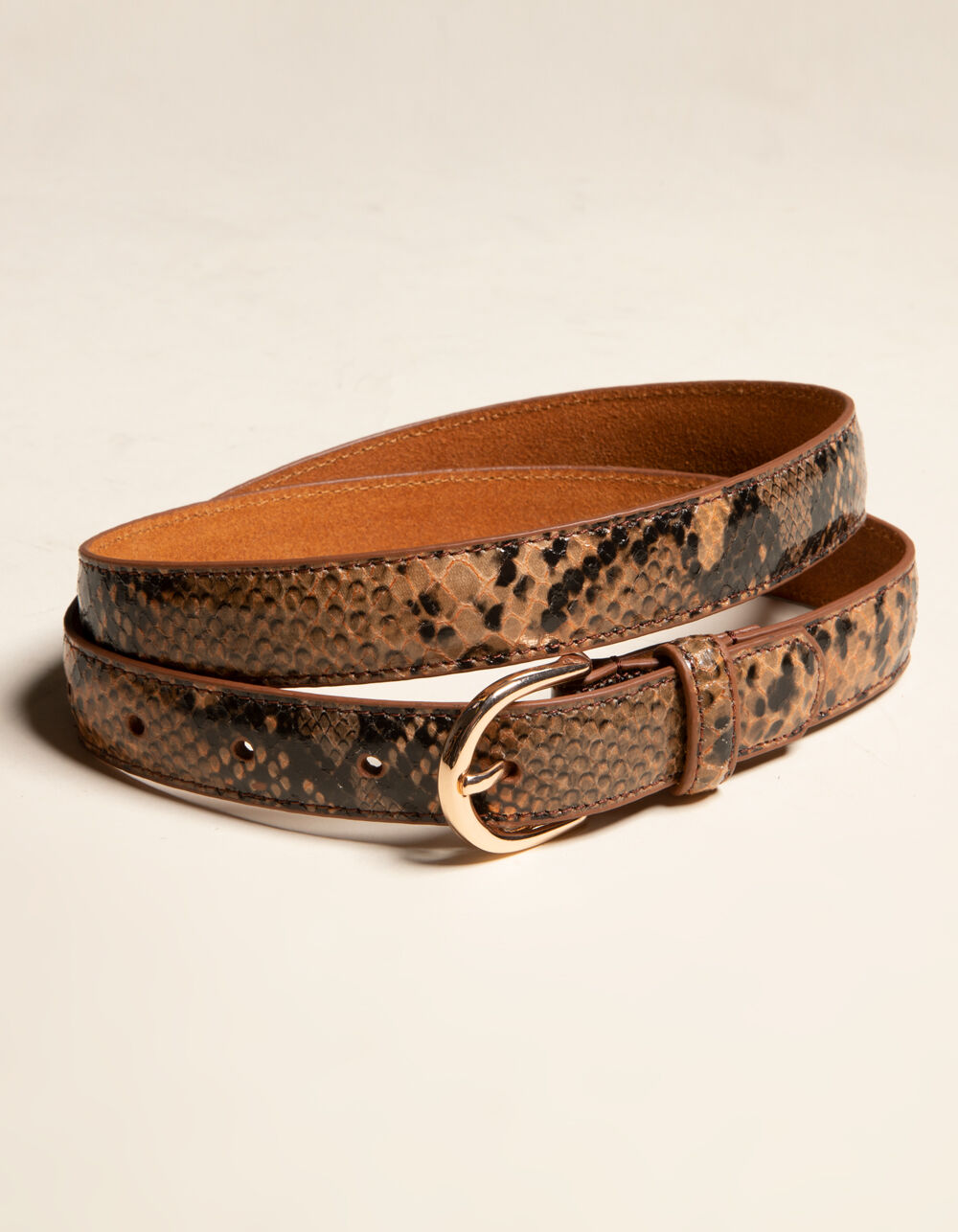 Snake Print Gold Belt - GOLD | Tillys