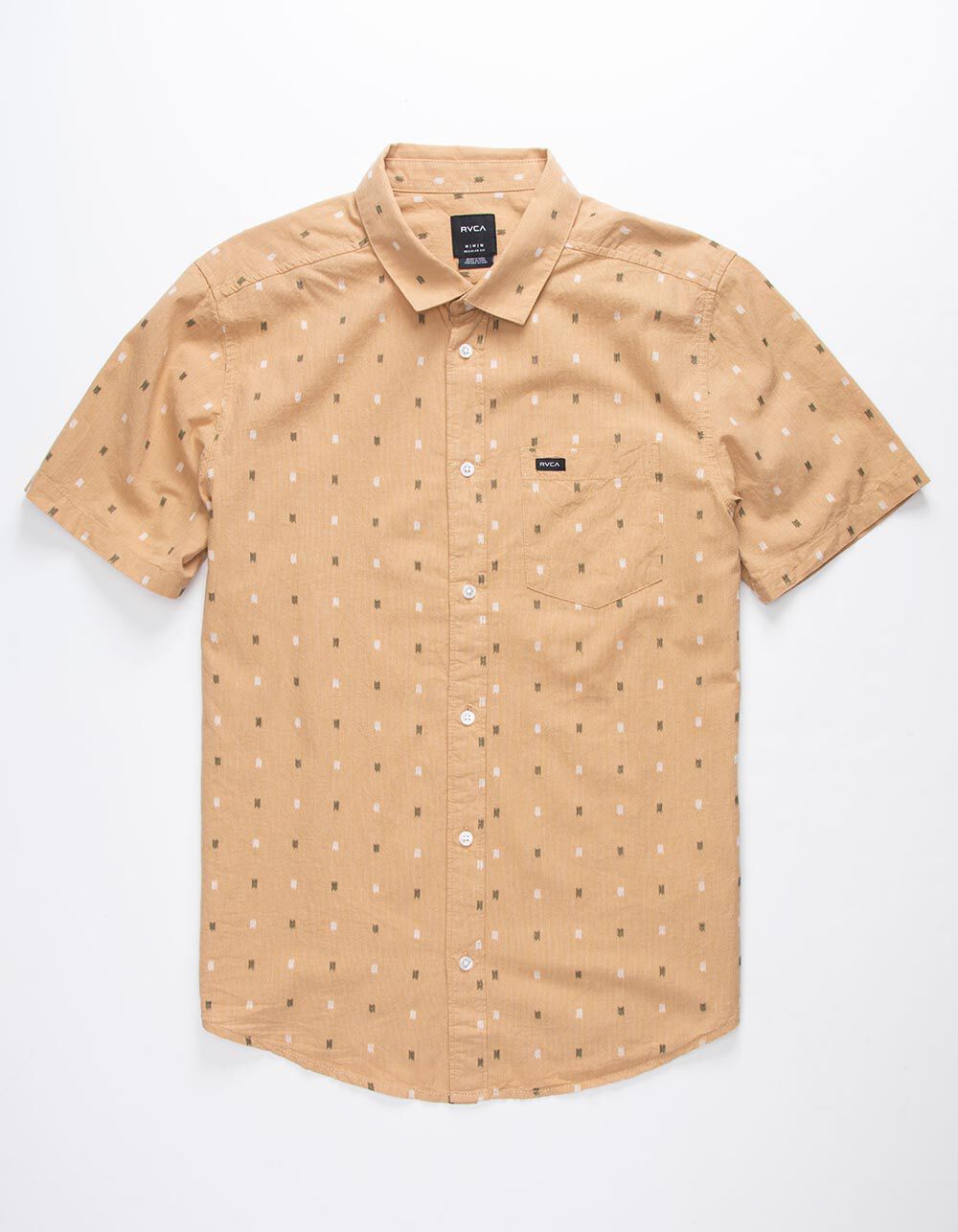 RVCA Aye Kat Apple Cinnamon Mens Shirt - APPLE CINNAMON | Tillys