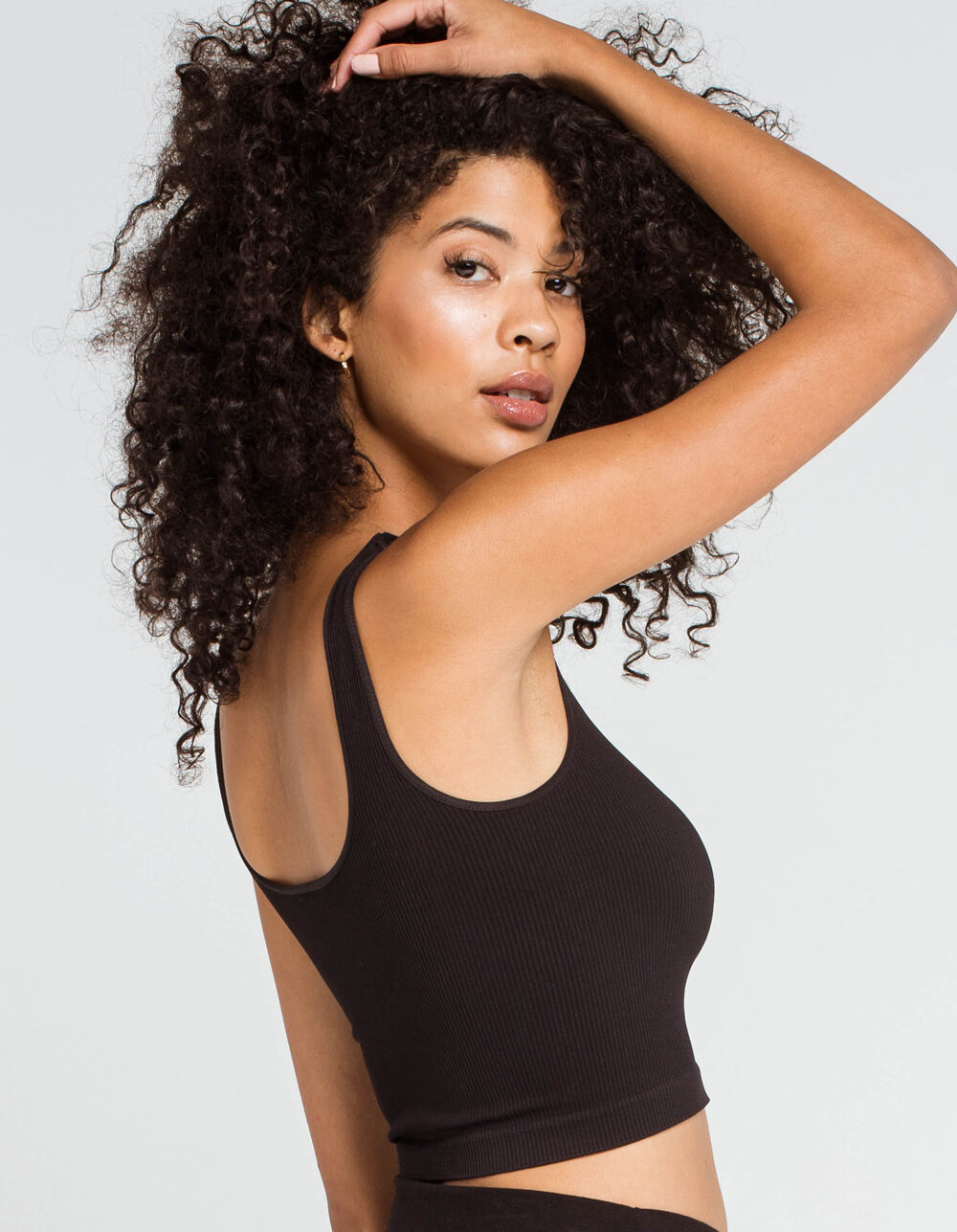 RSQ Seamless Square Neck Womens Black Cami - BLACK | Tillys