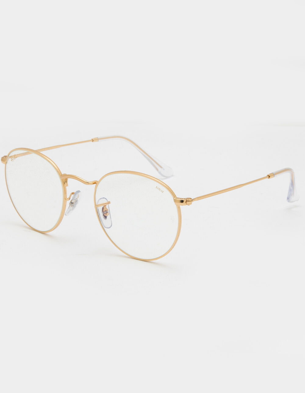 RAY BAN Round Blue-Light Evolve Sunglasses - GOLD | Tillys