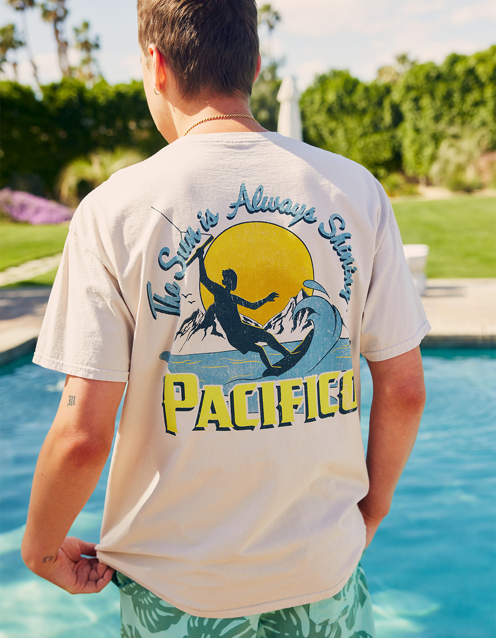 PACIFICO Surf Mens Tee - OFF WHITE | Tillys
