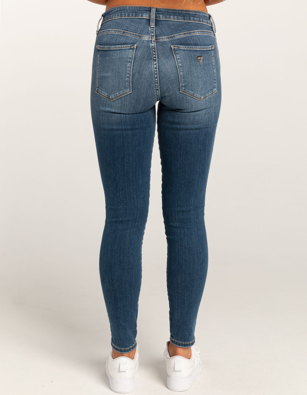 GUESS Sexy Curve Mid Rise Skinny Womens Jeans - Dark Wash | Tillys