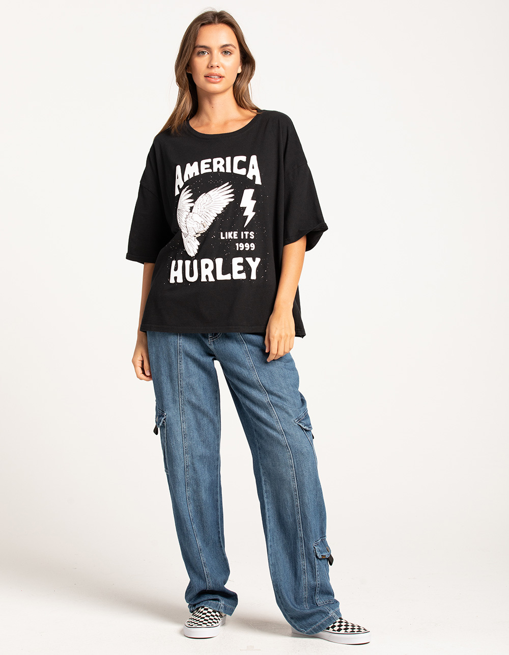 HURLEY America Womens Boyfriend Tee - BLACK | Tillys