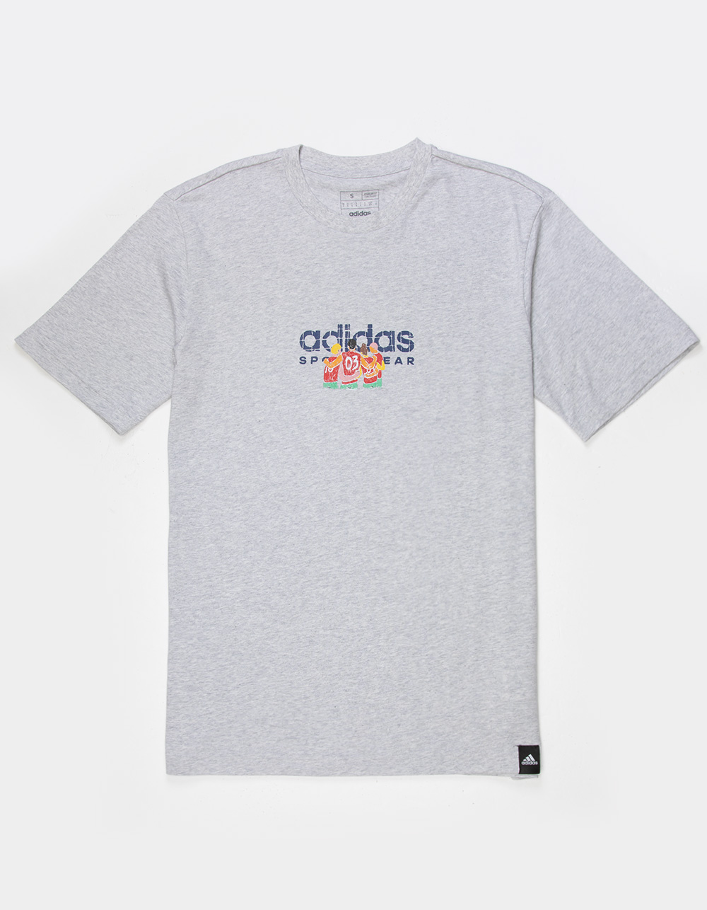 ADIDAS Codes Linear Mens Tee - HEATHER GRAY | Tillys