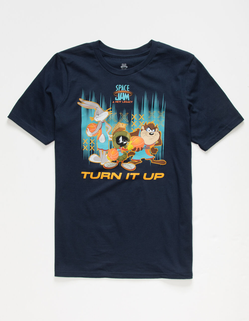 SPACE JAM Turn Up Tunes Boys T-Shirt - NAVY | Tillys