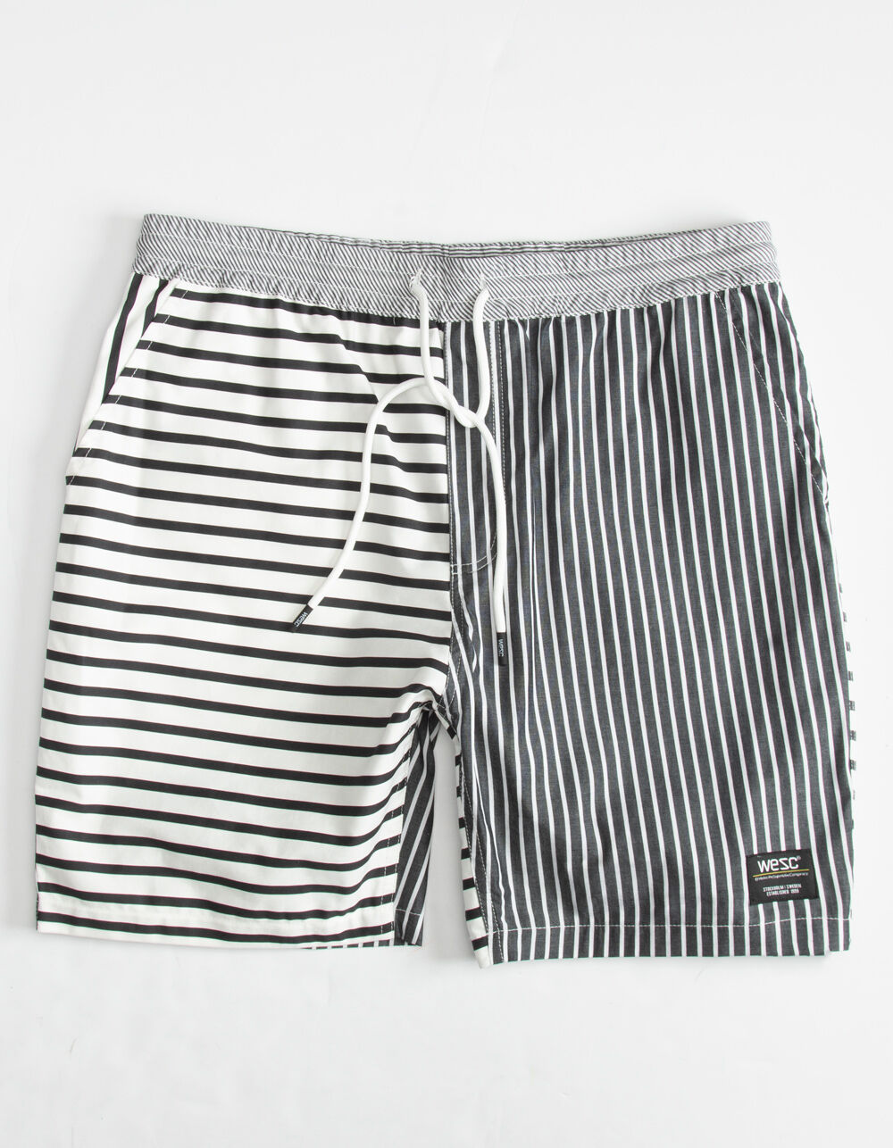 WESC Hampus Stripe Mens Shorts - BLACK | Tillys