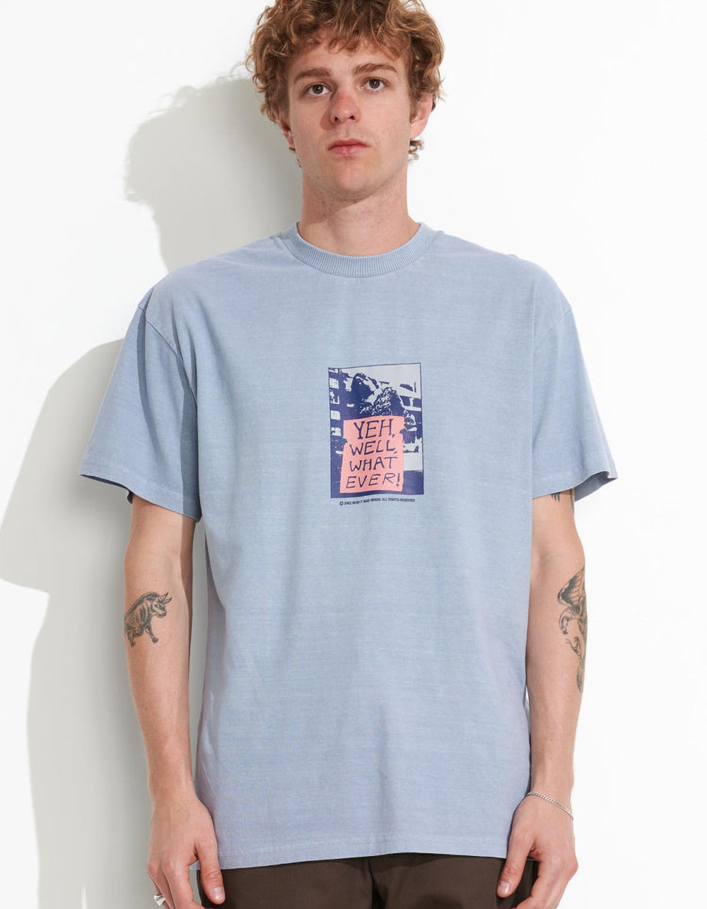 MISFIT SHAPES Yeah Well What Mens Tee - LIGHT BLUE | Tillys