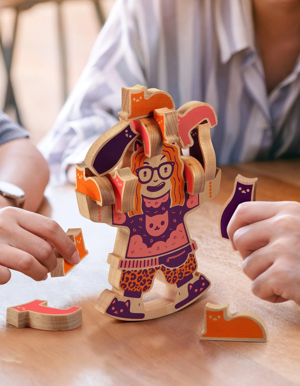 FRED & FRIENDS Crazy Cat Lady Wooden Stacking Game - MULTI | Tillys