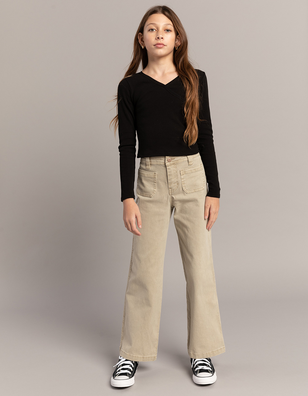 RSQ Girls Ballet Cinch Top - BLACK | Tillys