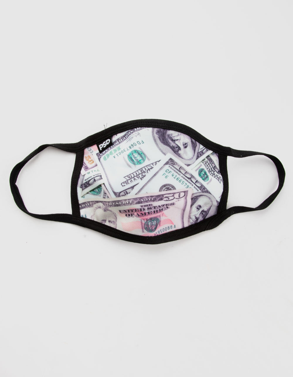 PSD Cash Money Fashion Face Mask - BLACK/WHITE | Tillys