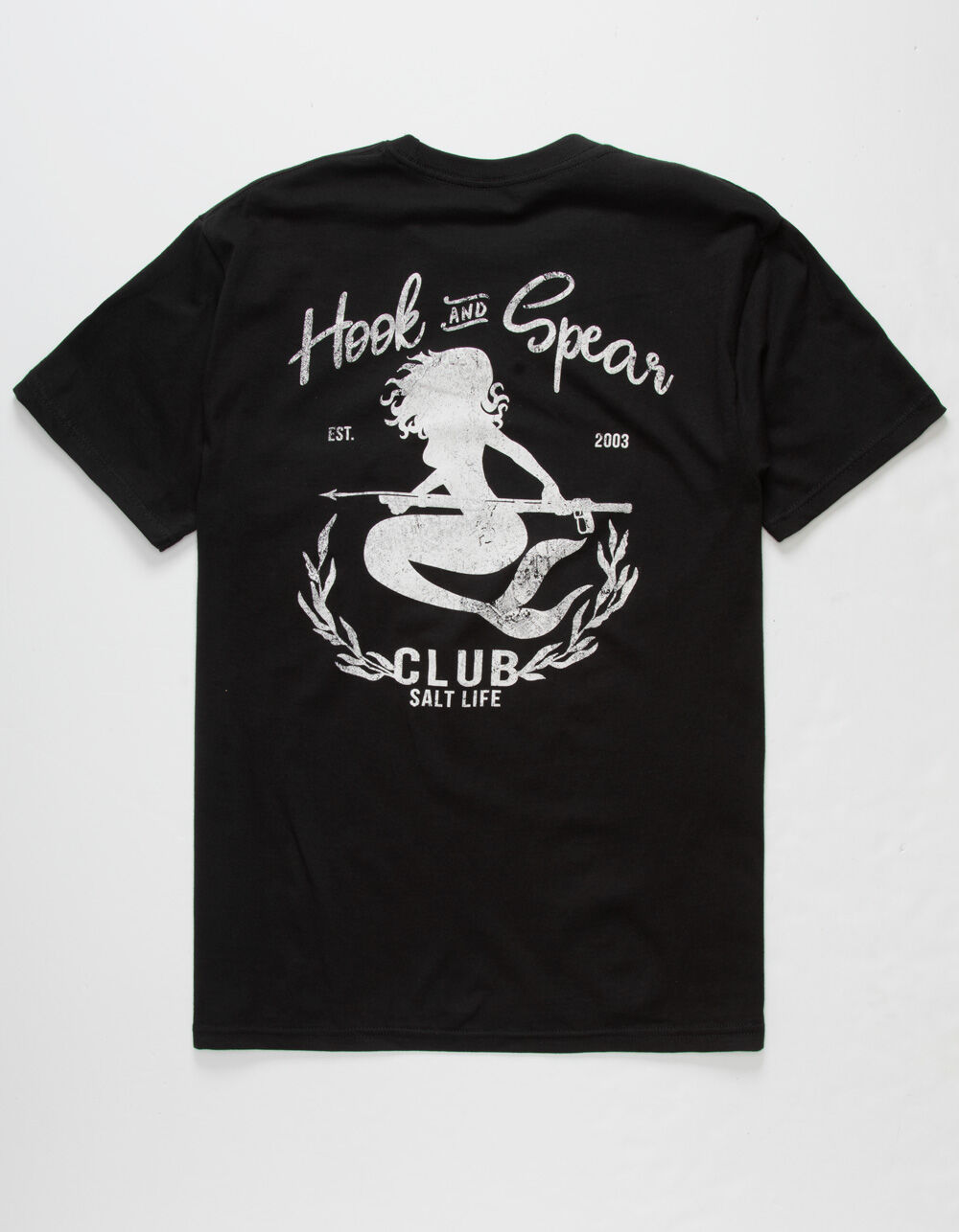 SALT LIFE Hook And Spear Mens Pocket T-Shirt - BLACK | Tillys