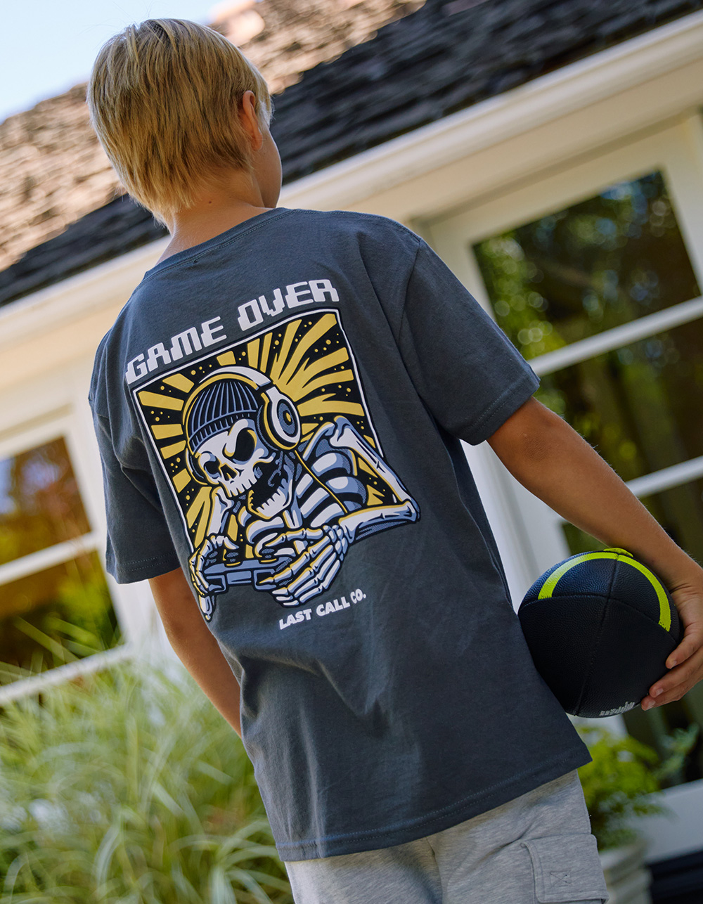 LAST CALL CO. Game Over Boys Tee - CHARCOAL | Tillys