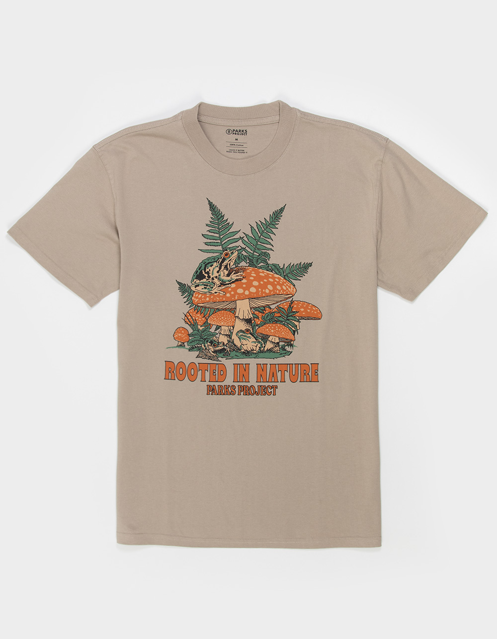 PARKS PROJECT Rooted In Nature Ferns Mens Tee - PUTTY | Tillys