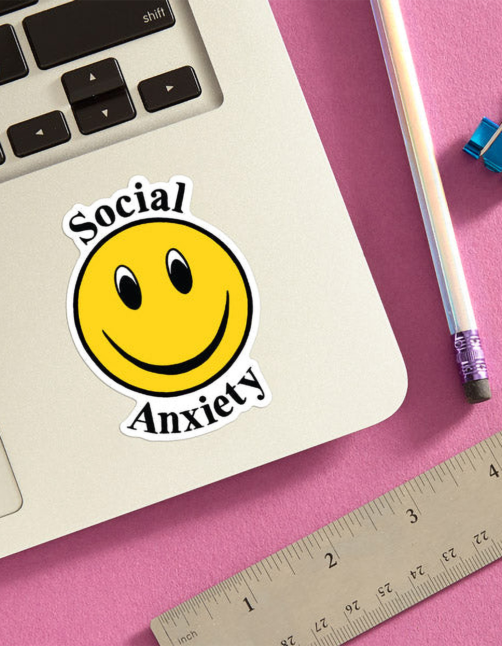 THE FOUND Social Anxiety Sticker - YELLOW | Tillys