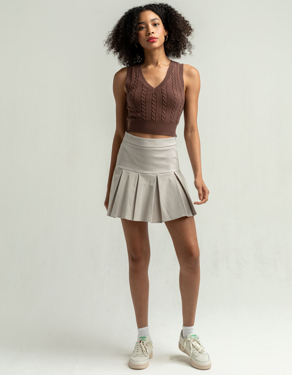 FULL TILT Stone Tennis Skirt - STONE | Tillys