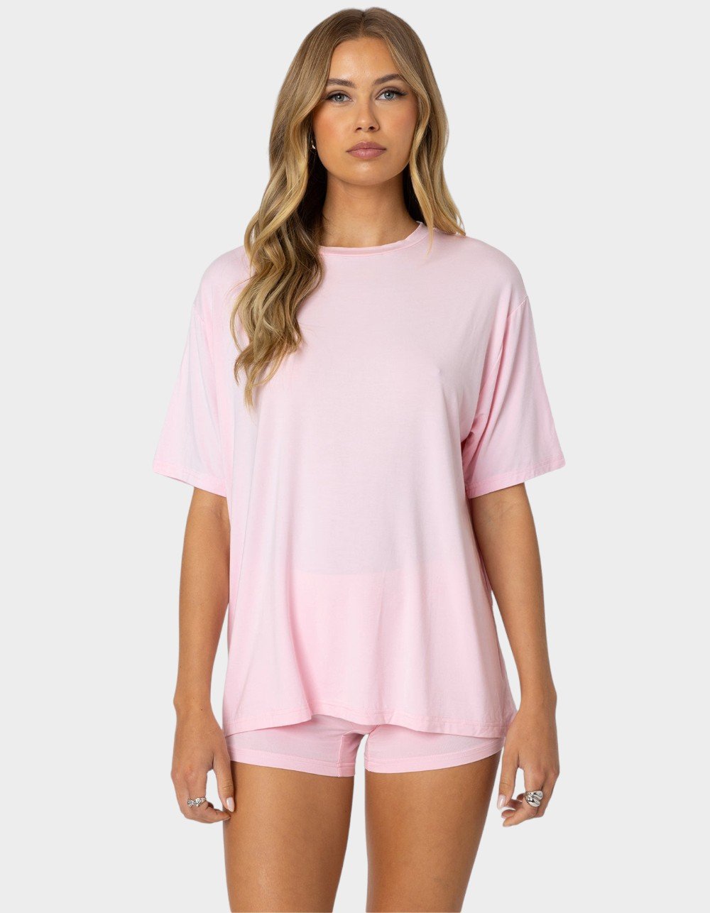 EDIKTED BF Oversized Tee - PINK | Tillys