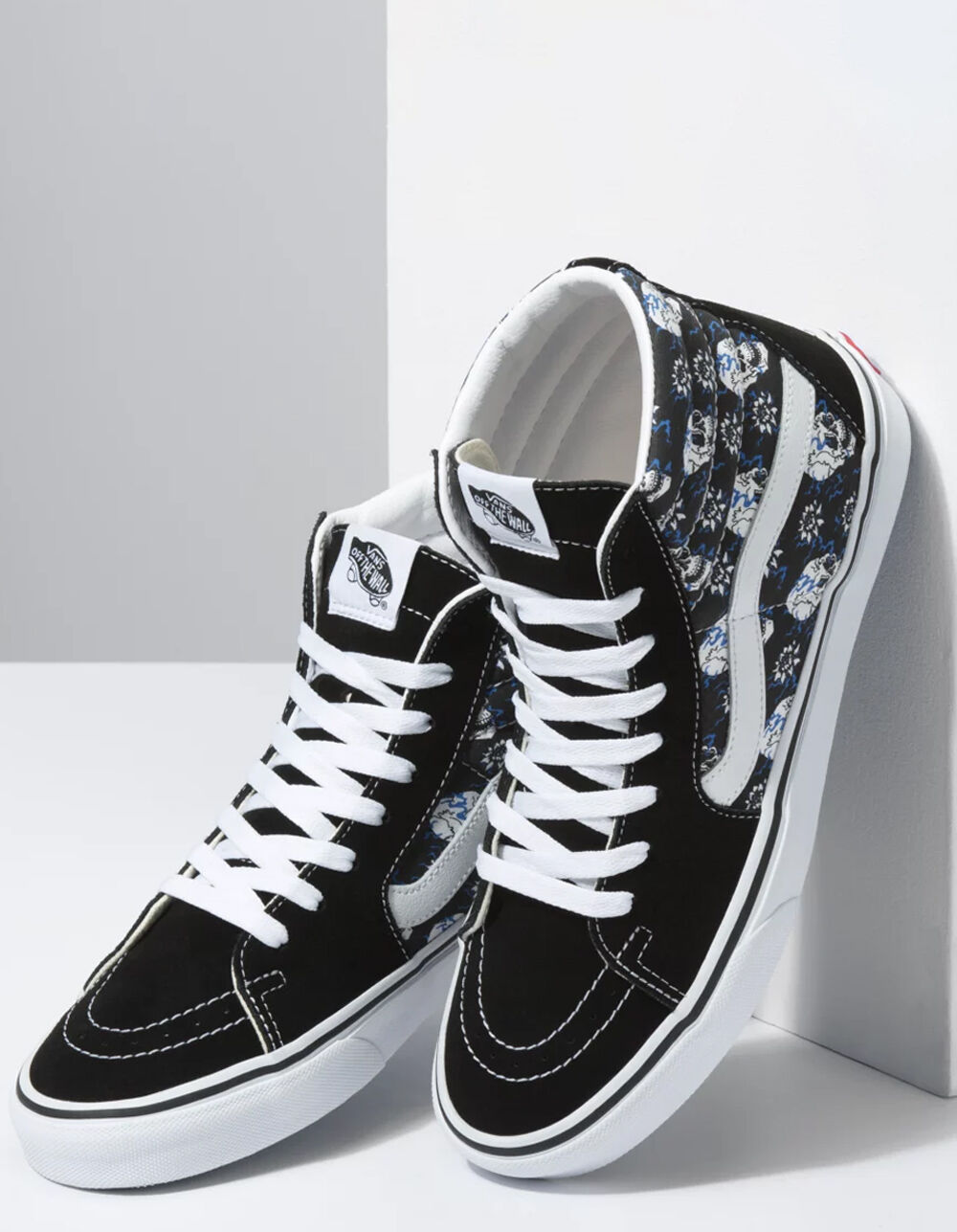 VANS Flash Skulls Sk8-Hi Shoes - BLACK/TRUE WHITE | Tillys