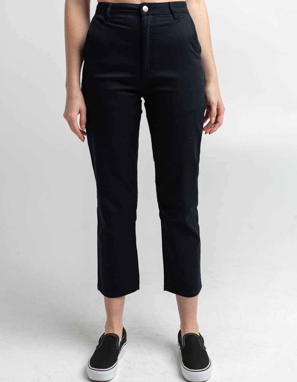 RVCA Weekend Chino Womens Straight Pants - BLACK | Tillys