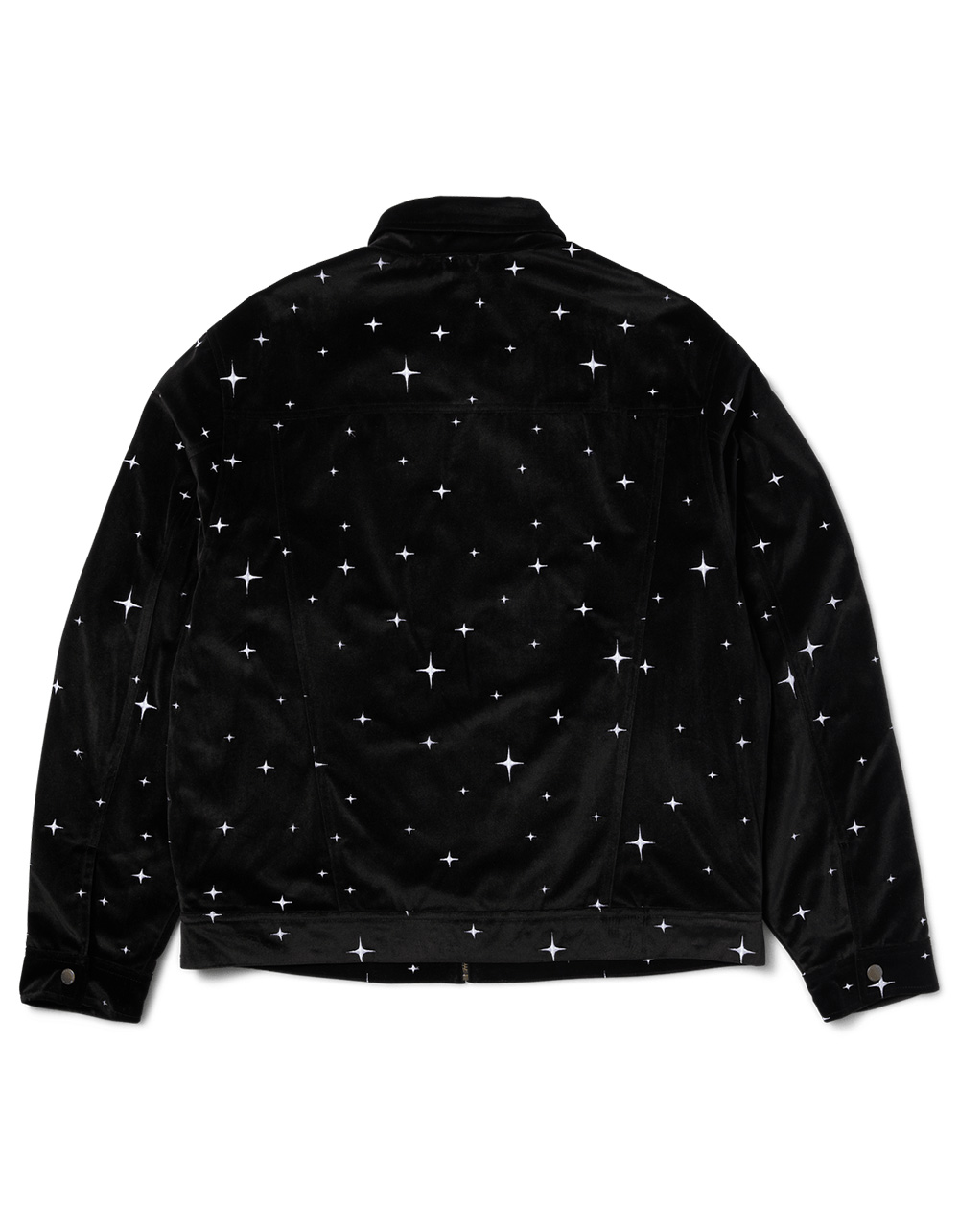 HUF Galaxy Mens Velvet Trucker Jacket - BLACK | Tillys