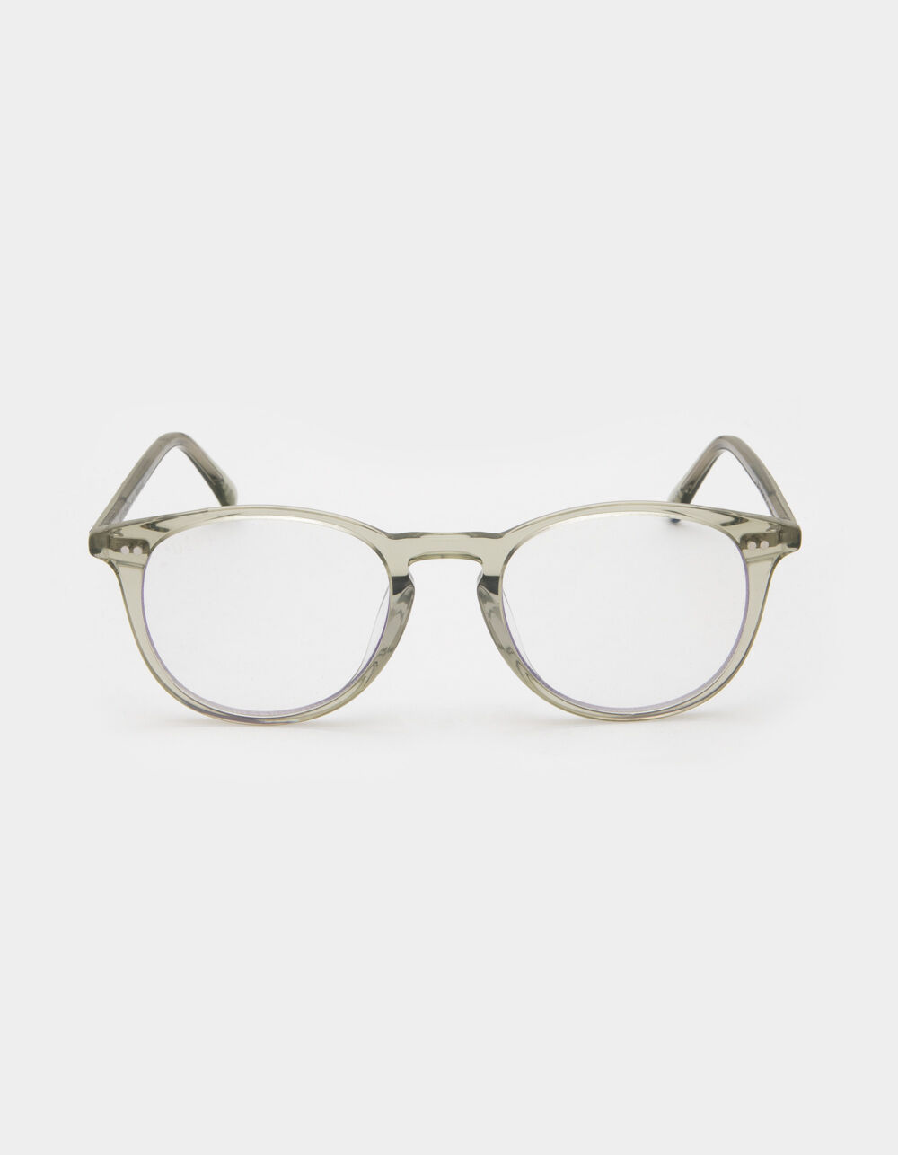 DIFF EYEWEAR Jaxson Olive Crystal Blue Light Glasses - CLEAR | Tillys